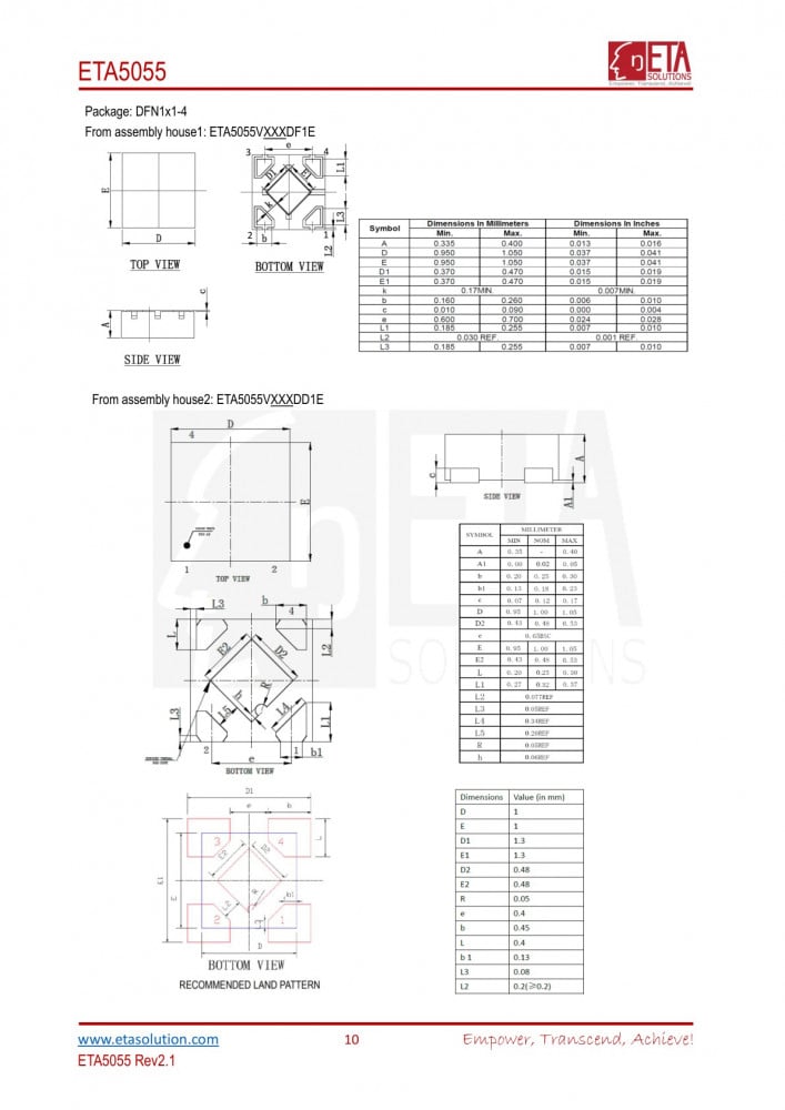 ETA5055 datasheet page 10