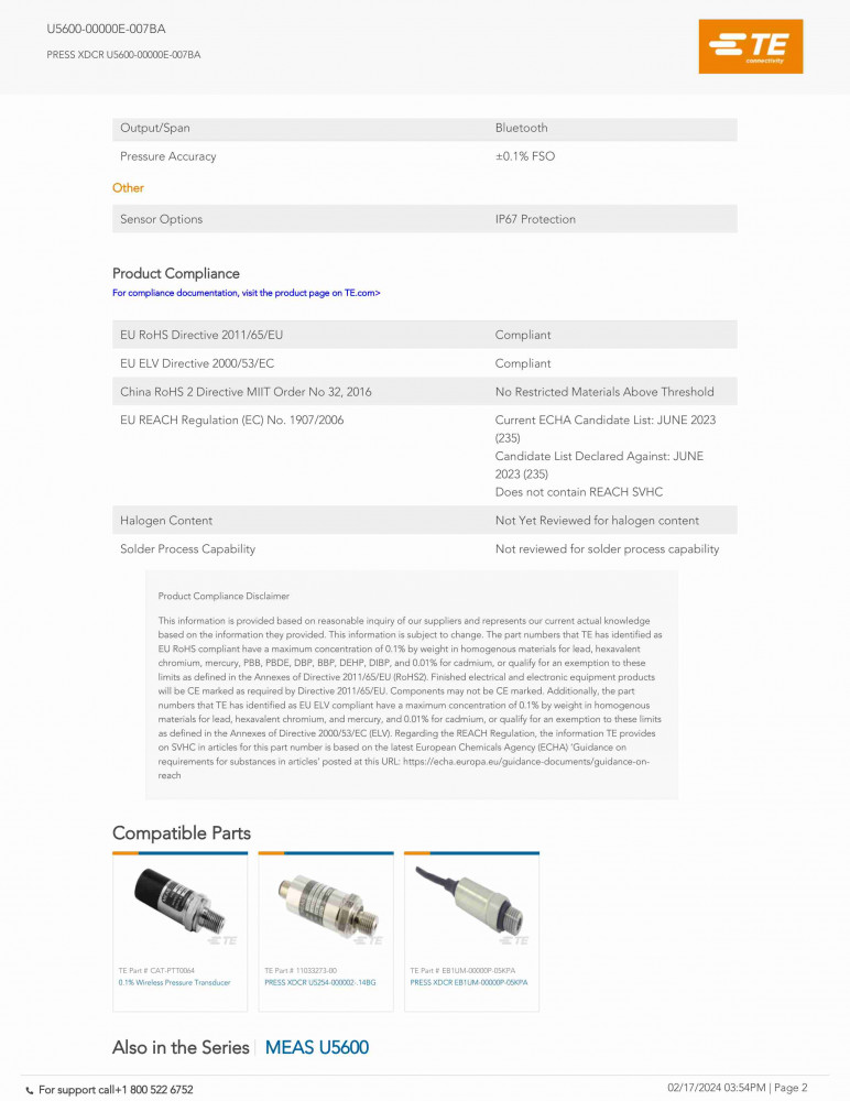 U5600 technical document page 2