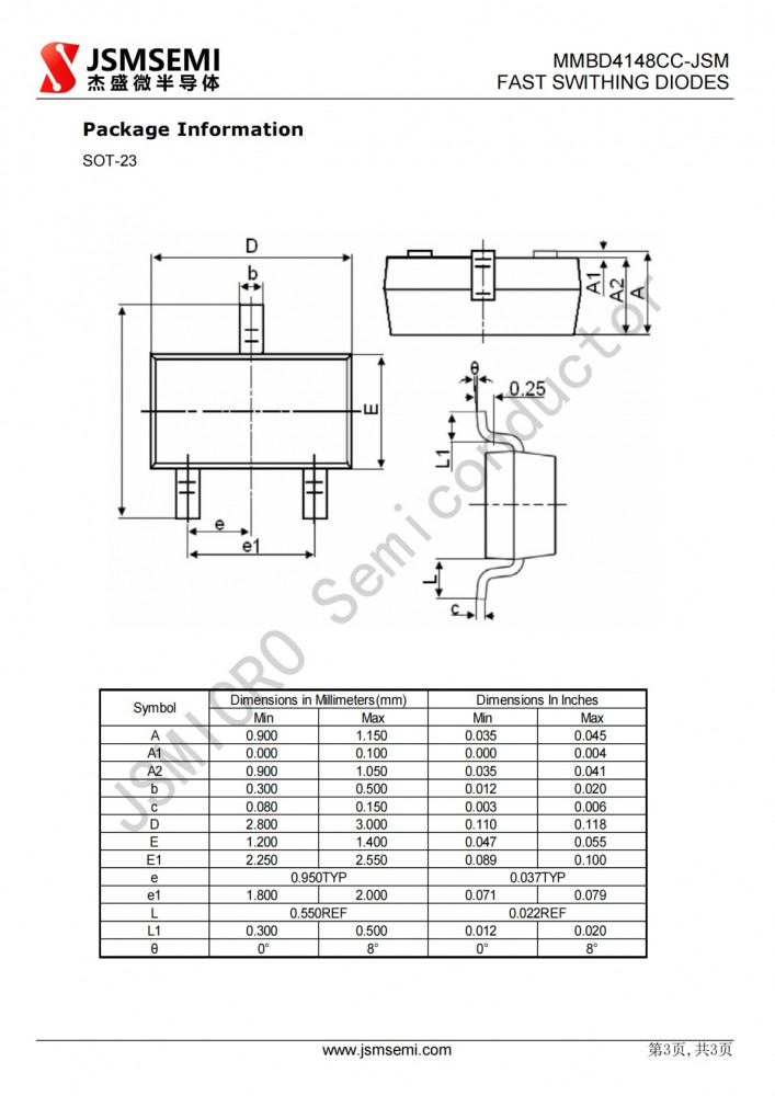 MMBD4148CC-JSM datasheet page 3