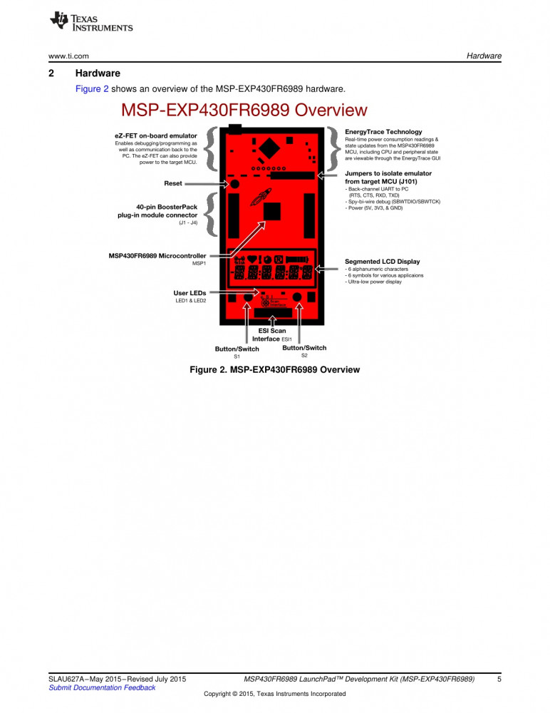 MSP-EXP430FR6989 document preview, page 5