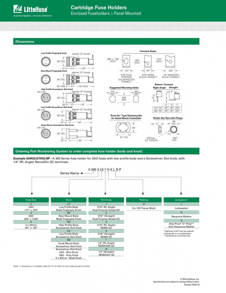 Littelfuse 345 Series technical document page 2