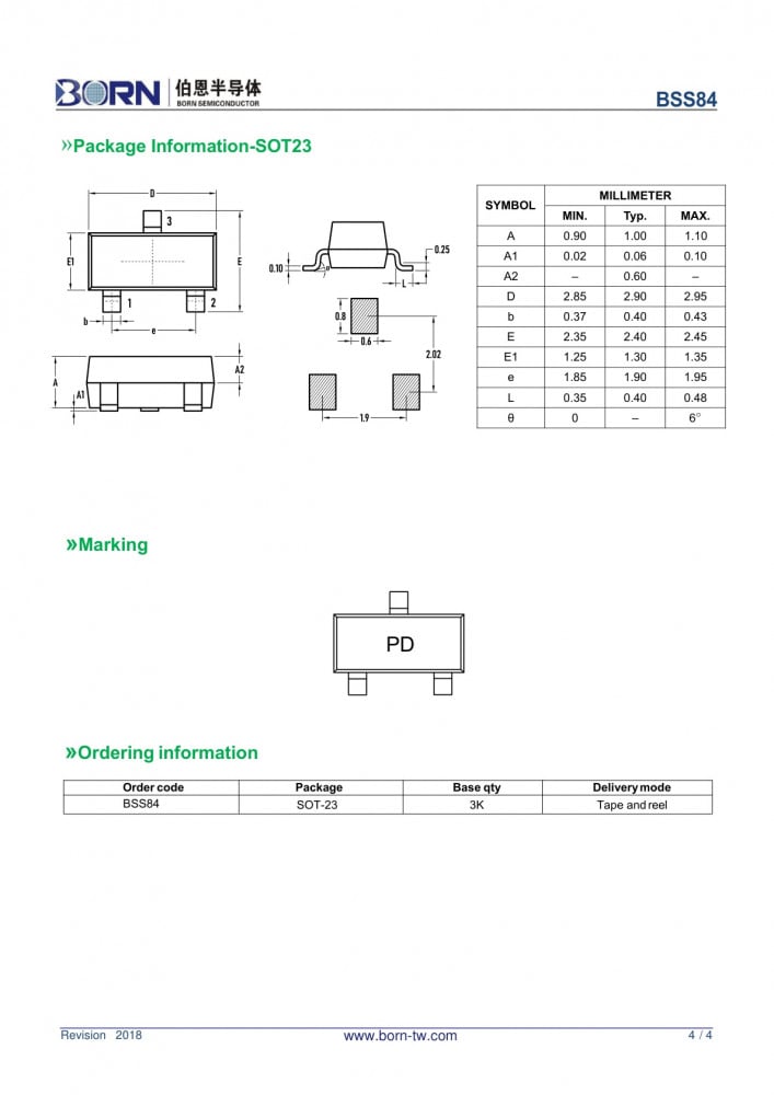 BSS84 datasheet page 4