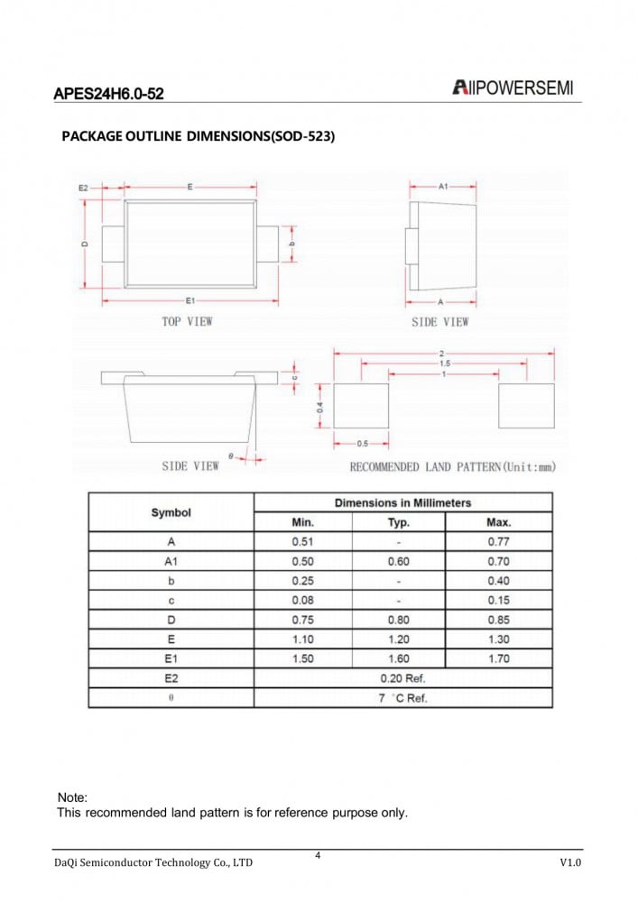 APES24H6.0-52 datasheet page 4