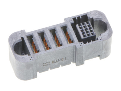 EXTreme Ten60Power Vertical Receptacle with Side Guides, 4 DC Power Circuits, 15 Signal Circuits, Press Fit Tail for sale