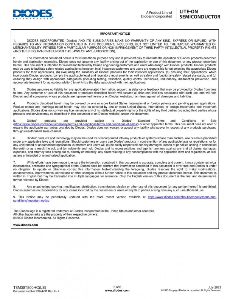 T8M30T800HC datasheet page 6