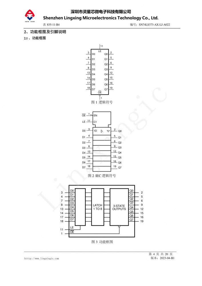 SN74LS373 datasheet page 4