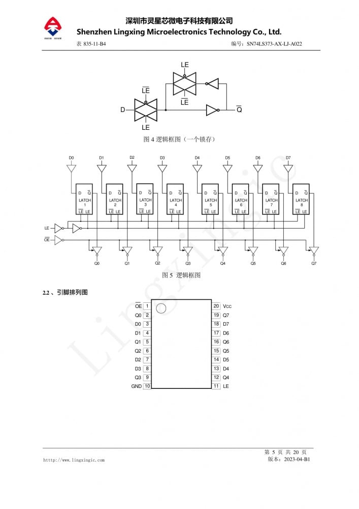 SN74LS373 datasheet page 5