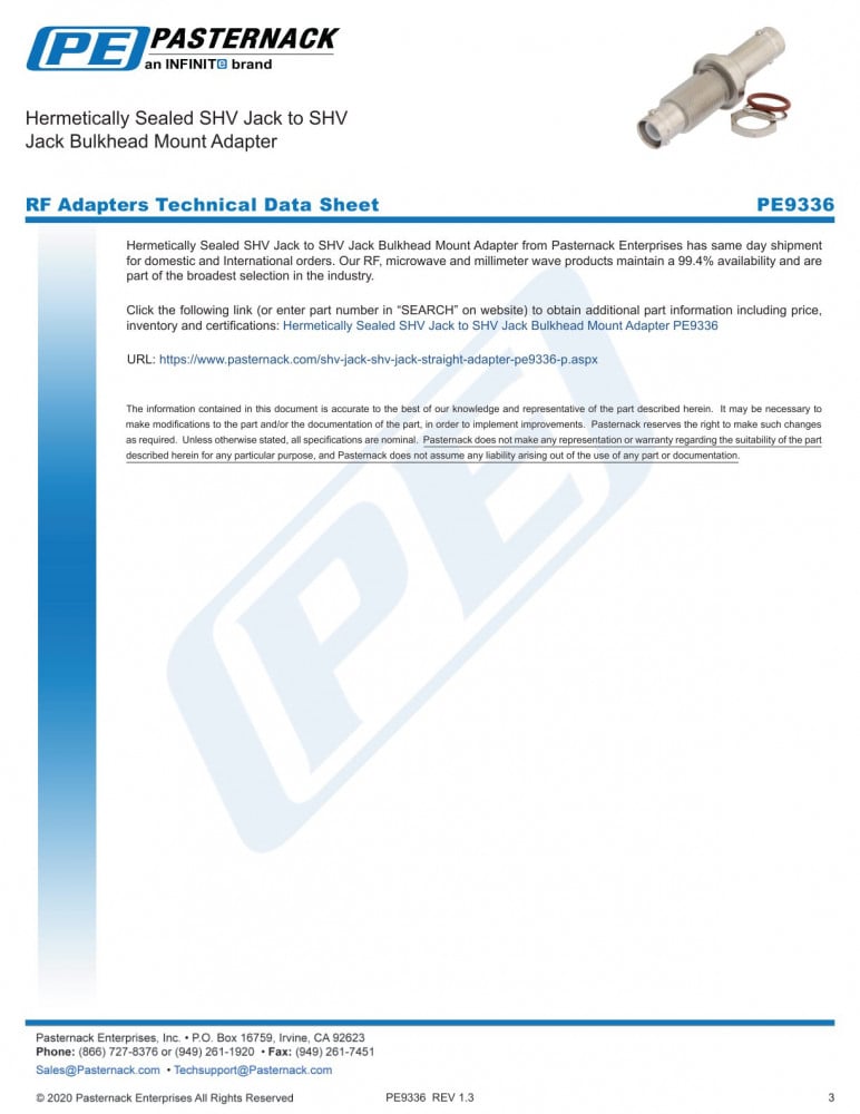 PE9336 technical document page 3