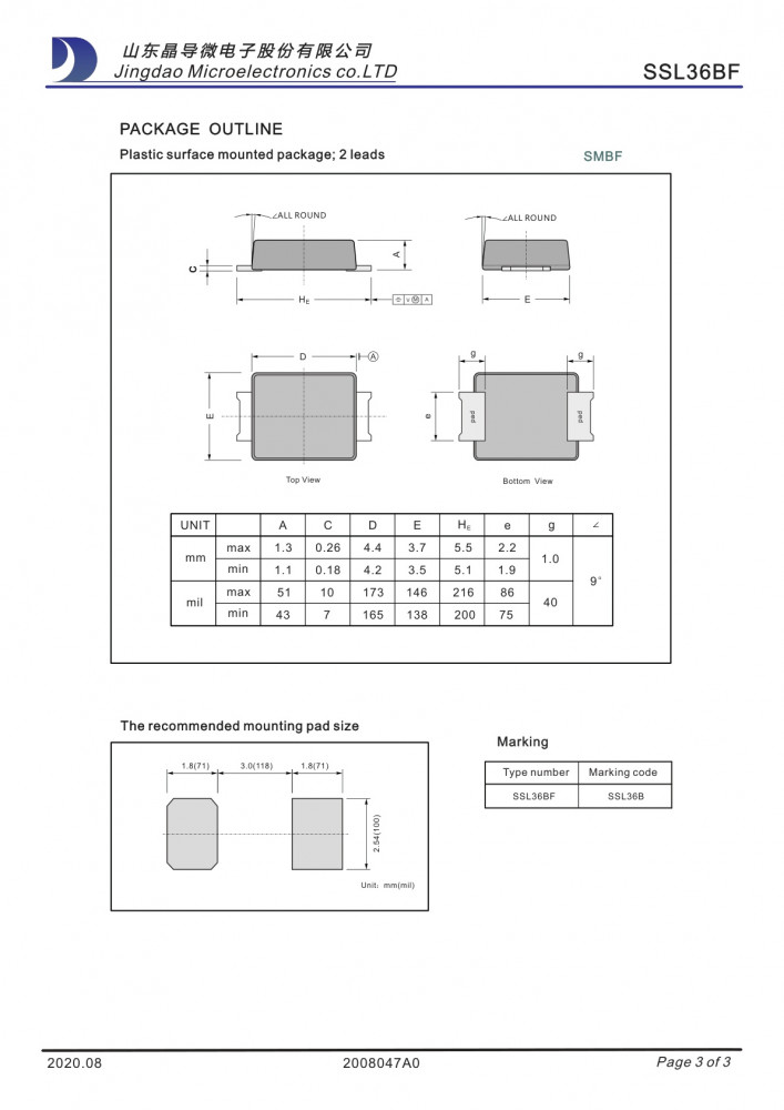 SSL36BF datasheet page 3