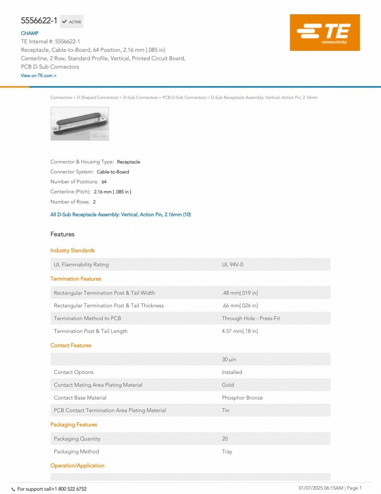 5556622-1 technical document page 1