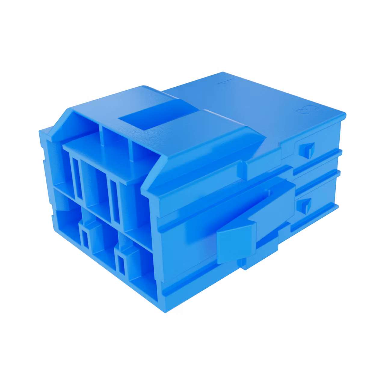 CP-6.5 Plug Housing, 6.50mm Pitch, Dual Row, 6 Circuits, Blue for sale