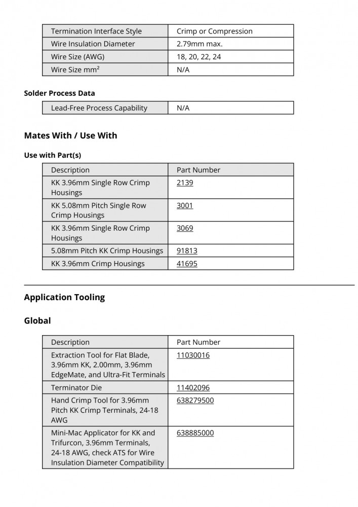 KK 396 product specification page 3