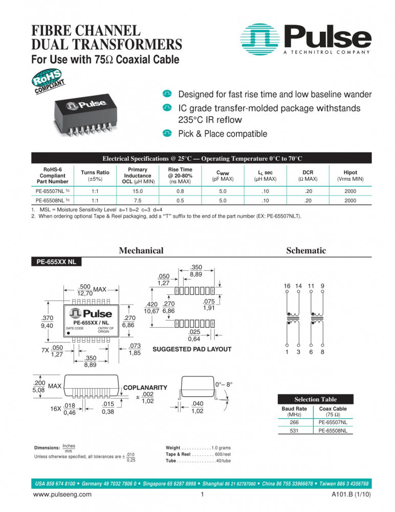 PE-65508NLT datasheet page 1