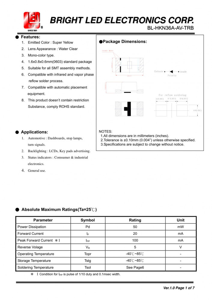 BL-HKN36A-AV-TRB specification page 2