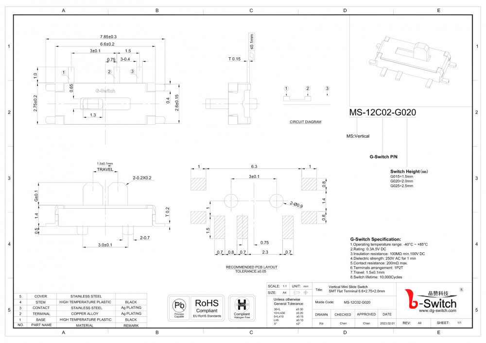 MS-12C02-G015 technical document page