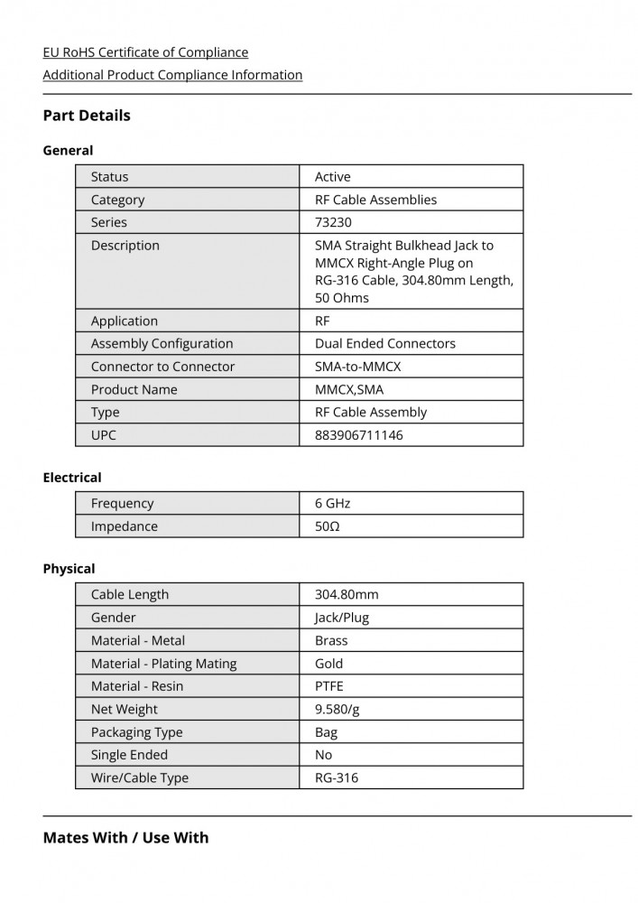Molex 897616821 drawing page 2