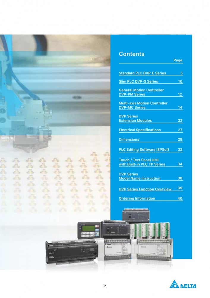 Delta DVP Series catalog page 3