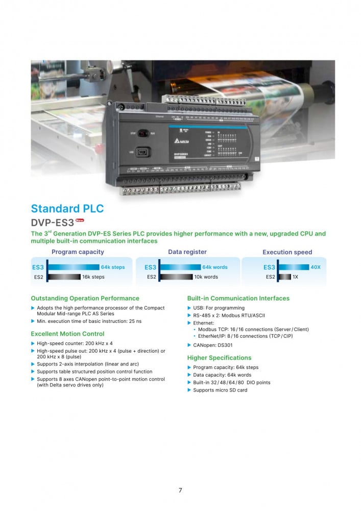 Delta DVP Series catalog page 8