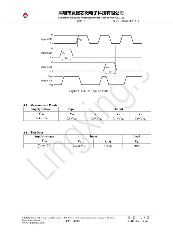 CD4013BM(LX) datasheet page 9