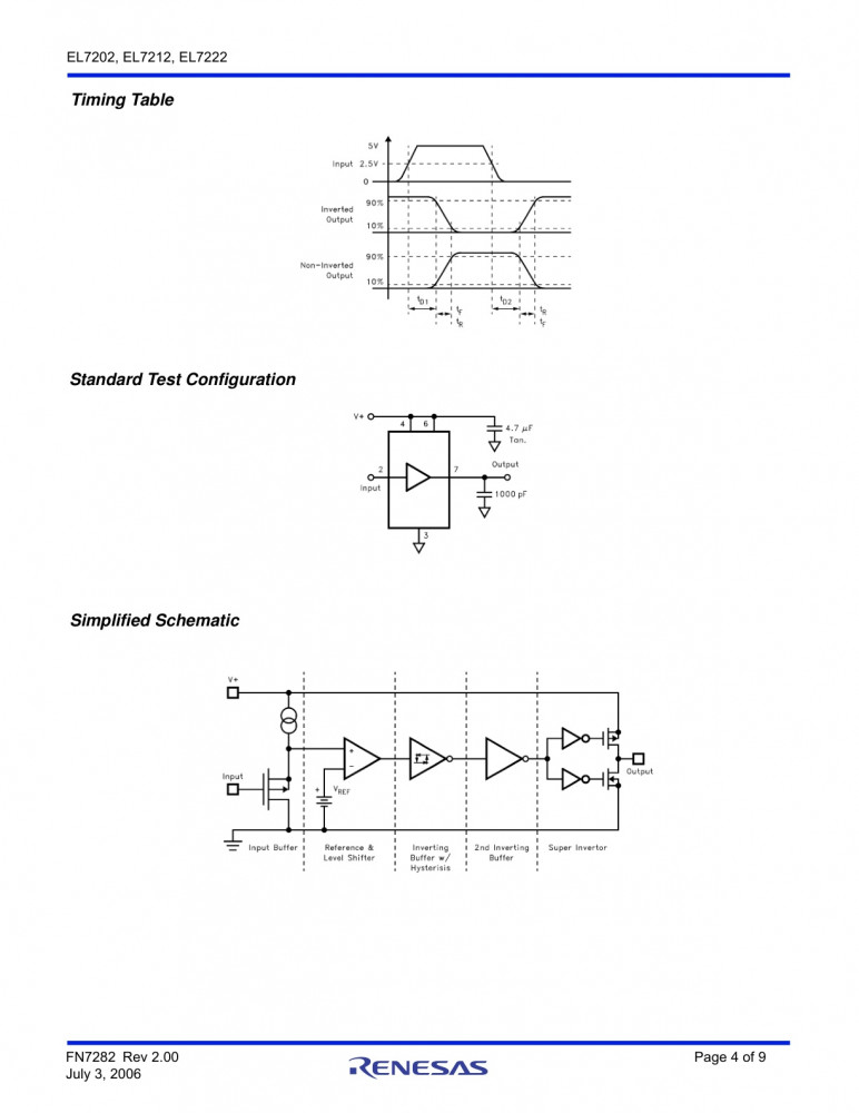 EL7212CSZ datasheet page 4