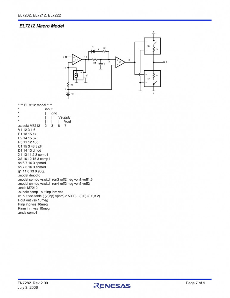 EL7212CSZ datasheet page 7