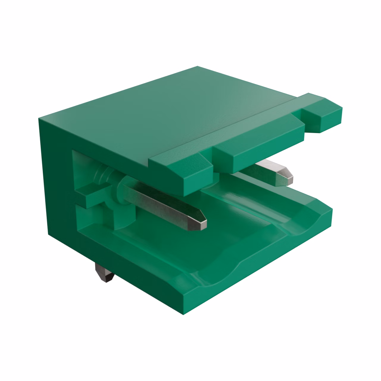 7.62mm Pitch Eurostyle Right-Angle PCB Header, Open Ends, 2 Circuits for sale