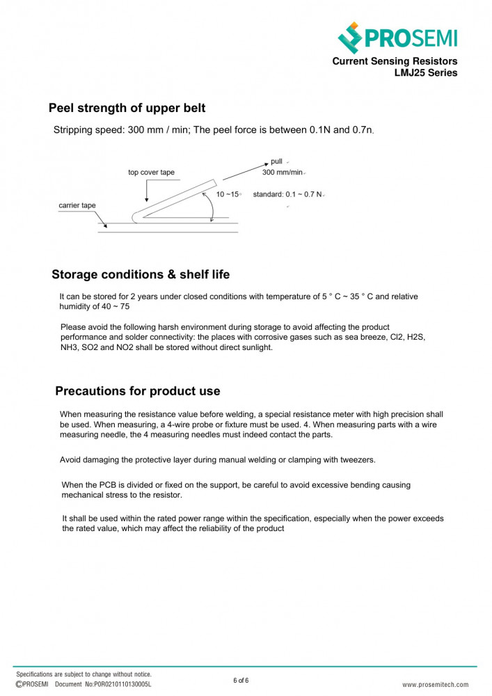 LMJ25NF2P0R009 technical document page 6