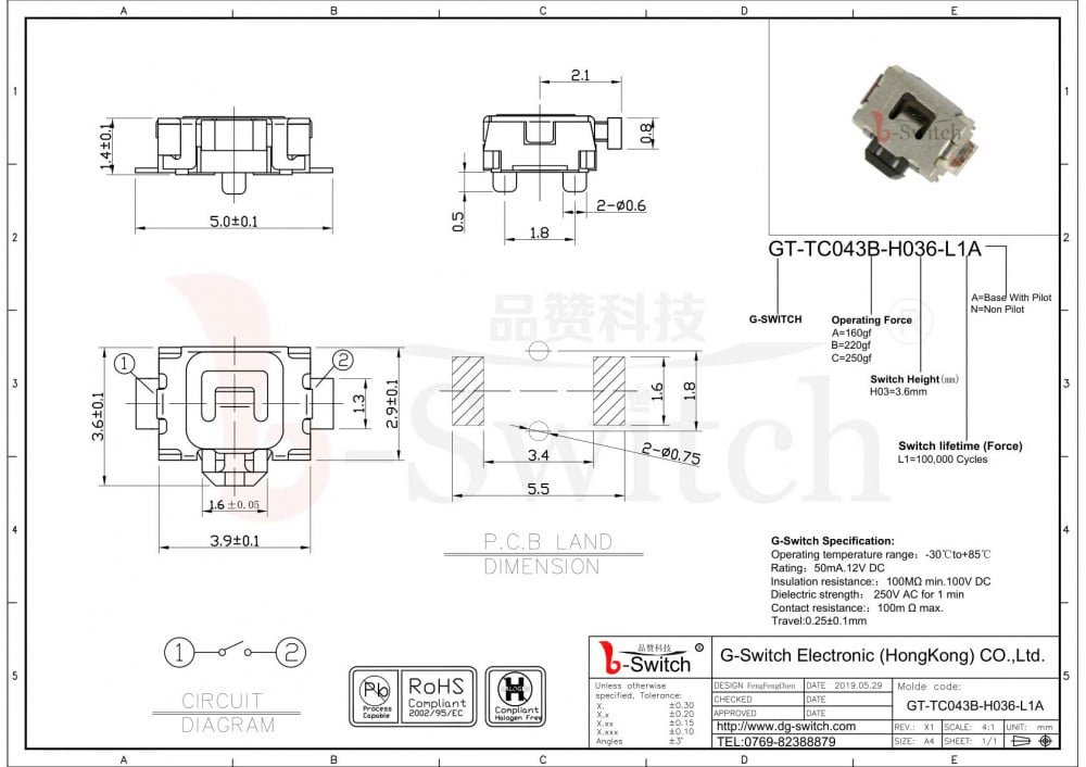 GT-TC043B-H036-L1A product drawing