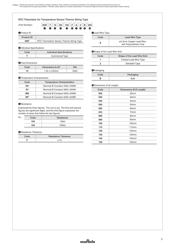 Murata NTC thermistor catalog page 5