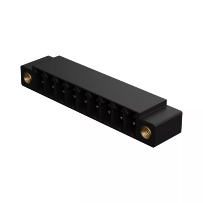 3.81mm Pitch Eurostyle Right-Angle PCB Header, with Threaded Retention Inserts, 9 Circuits for sale