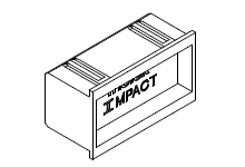 Impact 6 Pair Protective Header Cover for Vertical Header Module, 12 Column