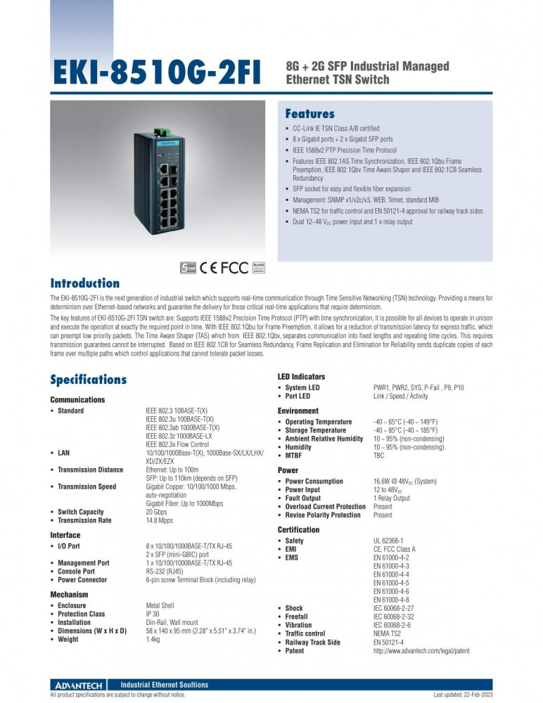 EKI-8510G-2FI product documentation page 1