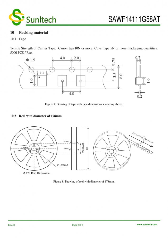 SAWF14111G58AT datasheet page 9