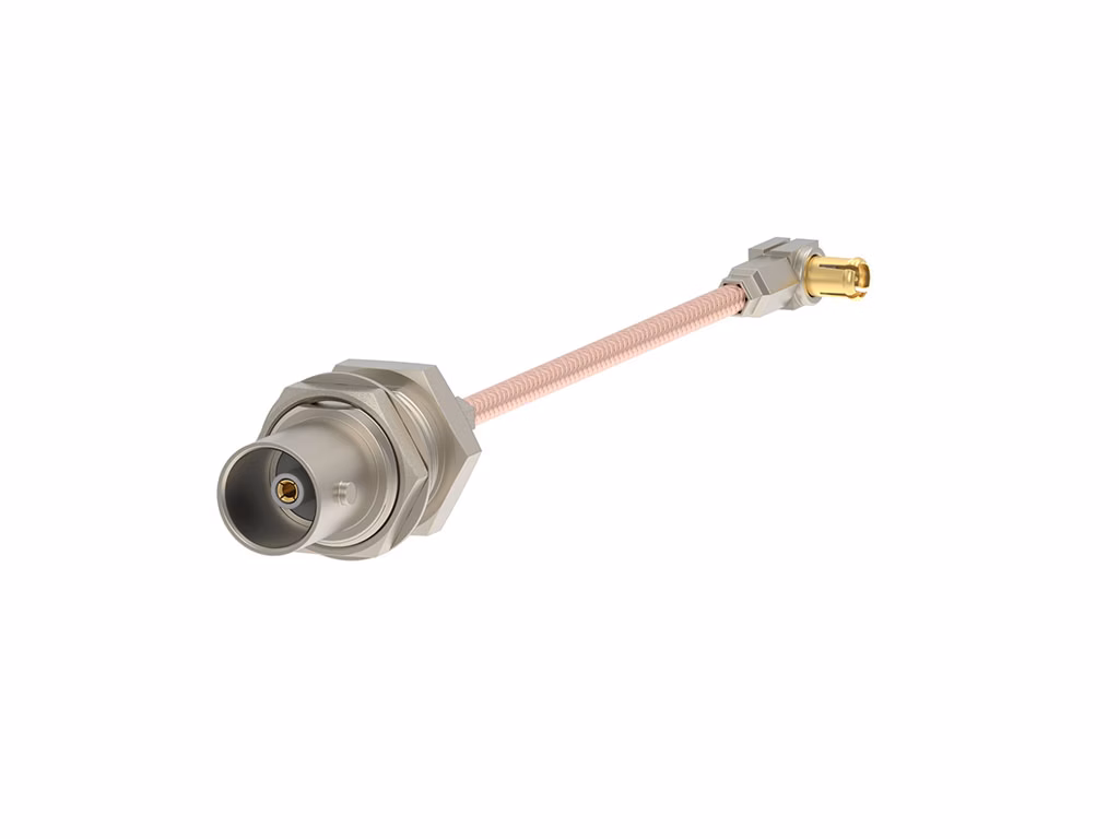 FAKRA SMB Straight Plug Keying Code Z Water Blue to FAKRA SMB Straight Plug Keying Code Z Water Blue on RG-316 Cable, 3000.00mm Length, 50 Ohms