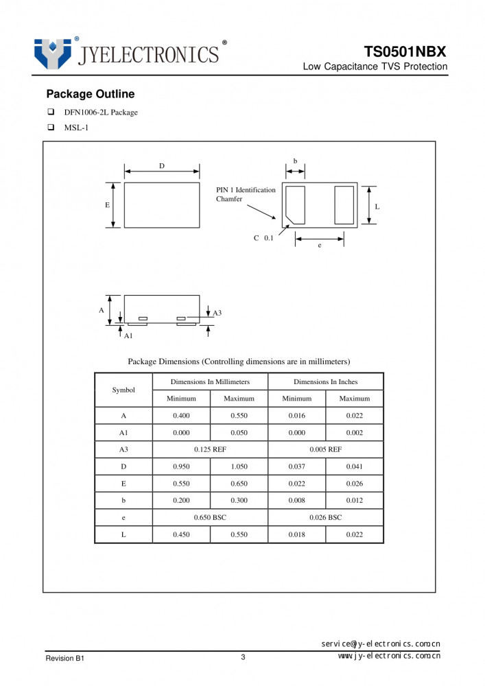 TS0501NBX datasheet page 3
