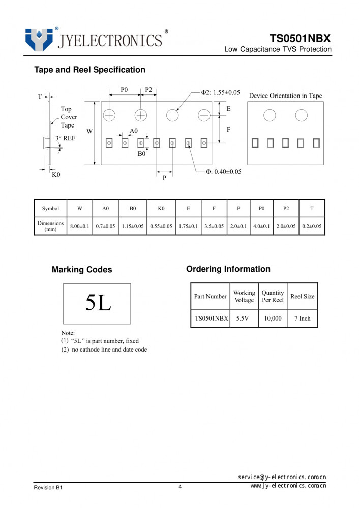 TS0501NBX datasheet page 4