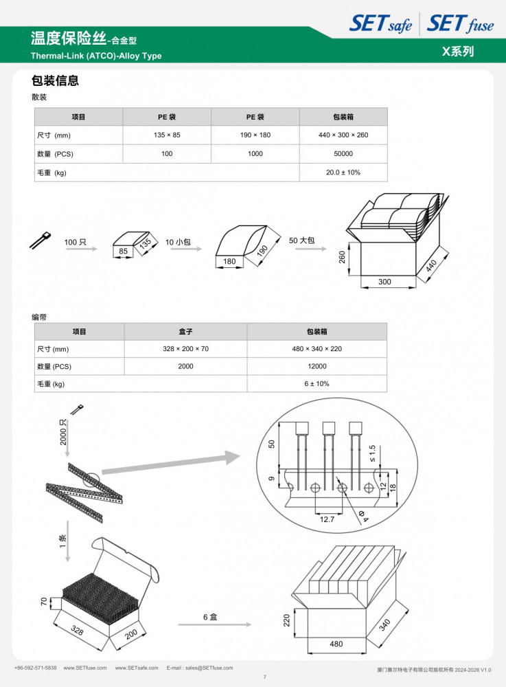 SET X3 datasheet page 7