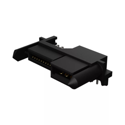 EXTreme LPHPower Receptacle Header, Right-Angle, 2 Power Contacts, 20 Signal Contacts, Select Gold (Au) Plating, for 2.36mm Thick PC Board, with Guide Posts and Press-fit Plastic Pegs for sale