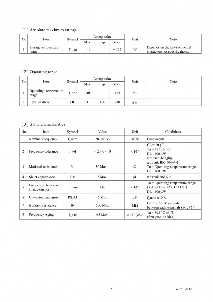 FA-238A specification page 3