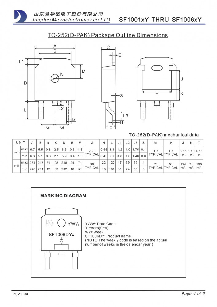 SF1006DY datasheet page 4