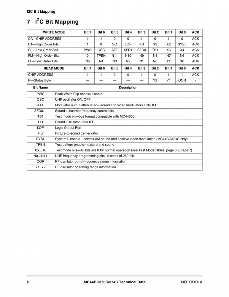 MC44BC374C datasheet page 6
