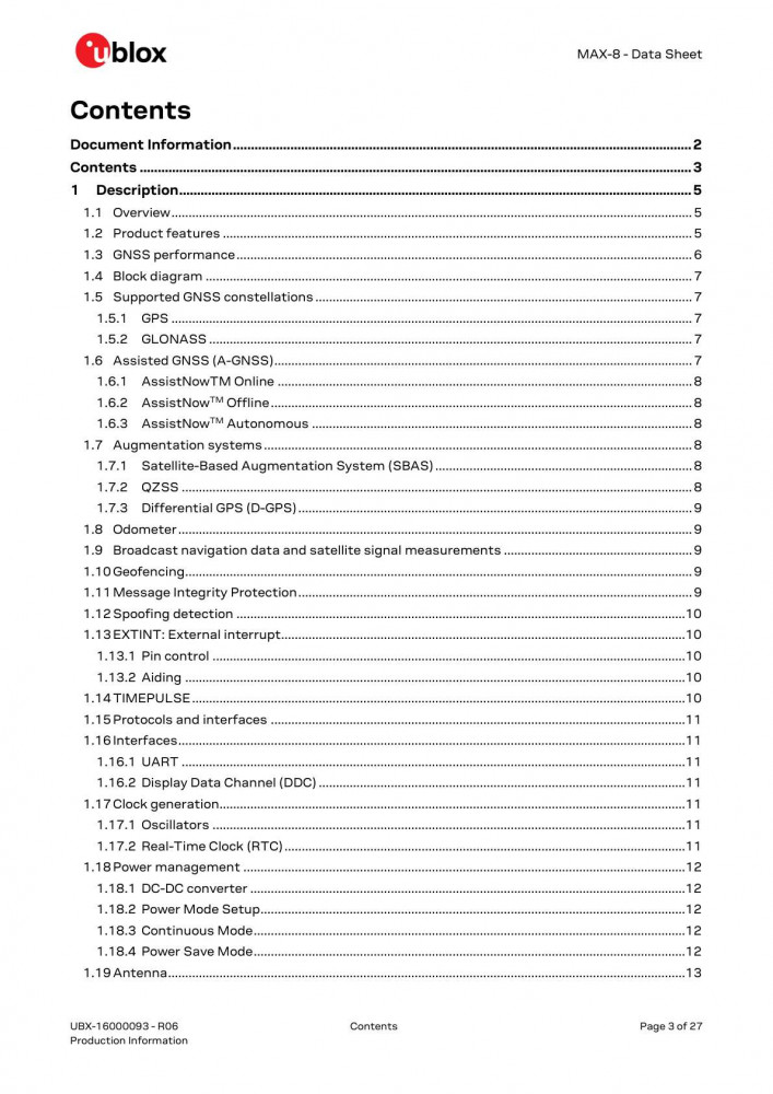 MAX-8 datasheet preview, page 3