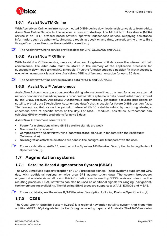 MAX-8 datasheet preview, page 8