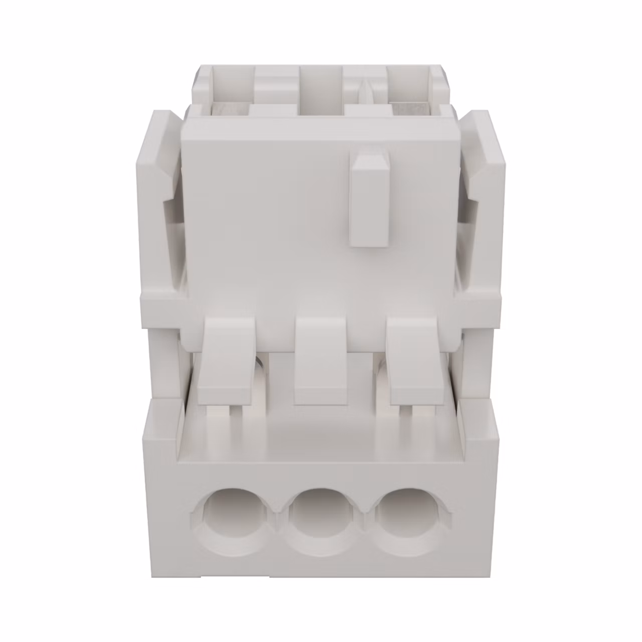Appli-Mate RAST 2.5 IDT Housing, 2.50mm Pitch, with Side Latches, Female, 2 Circuits, Position Keys A, B & D Removed, Polarizing Rib Between 2/3, Voided Circuit 2, Black Color Stripe for sale
