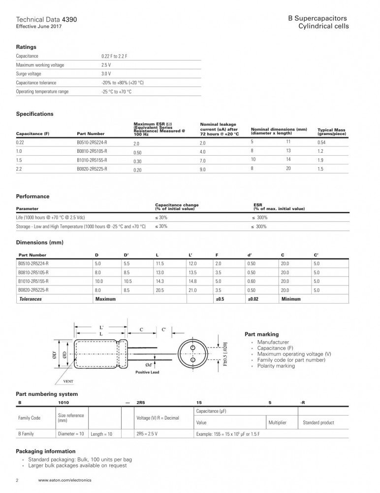 B0510-2R5224-R technical document page 2