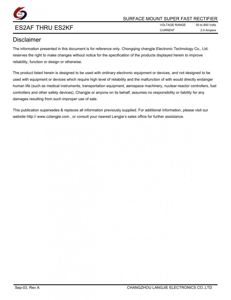 ES2GF datasheet page 6