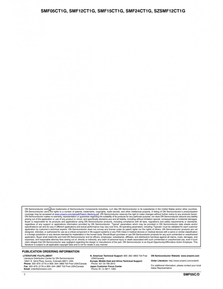 SMF05CT2G datasheet page 5