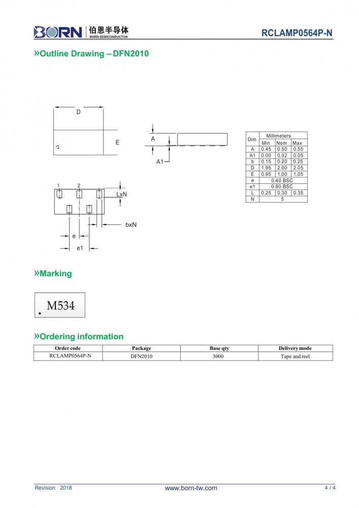 RCLAMP0564P-N datasheet page 4