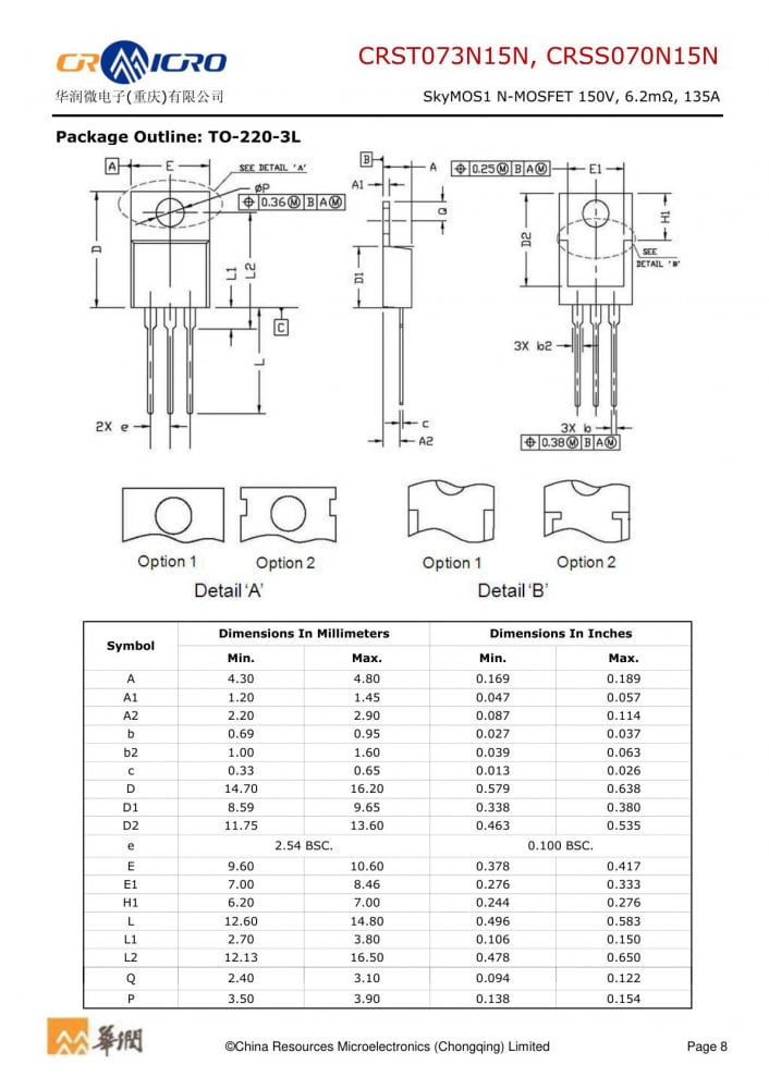 CRST073N15N datasheet page 8
