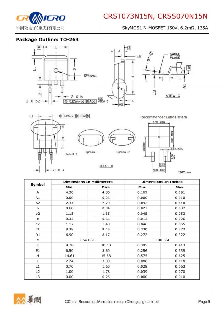 CRST073N15N datasheet page 9
